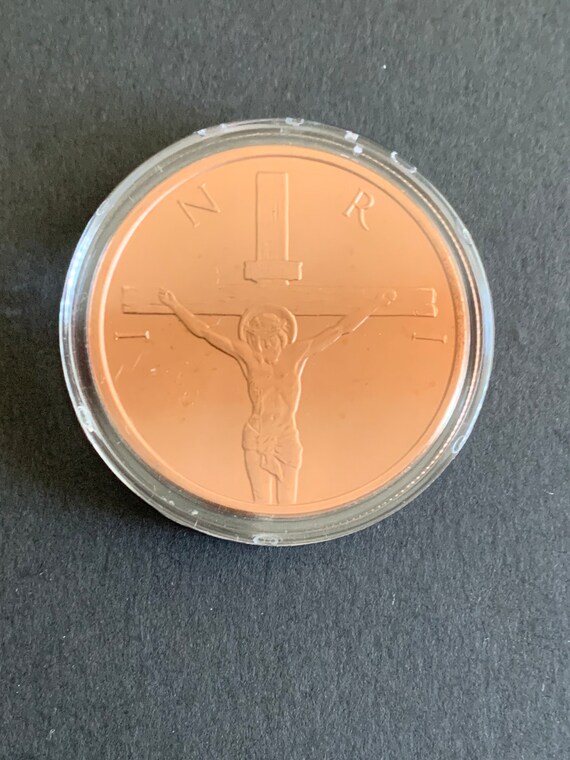 Crucifixion I.N.R.I. 1 Oz .999 Fine Copper Round BU in Plastic - Etsy