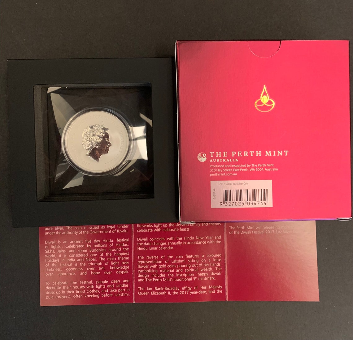 Tuvalu 2017 Happy Diwali Festival 1oz .9999 Silver Color Coin - Etsy