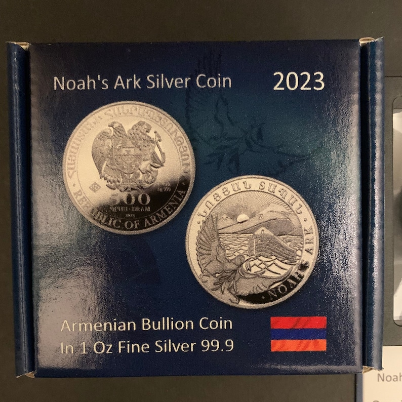Armenian Noah's Ark 1 Oz 2023 Silver Coin .999 Proof-like in Box - Etsy