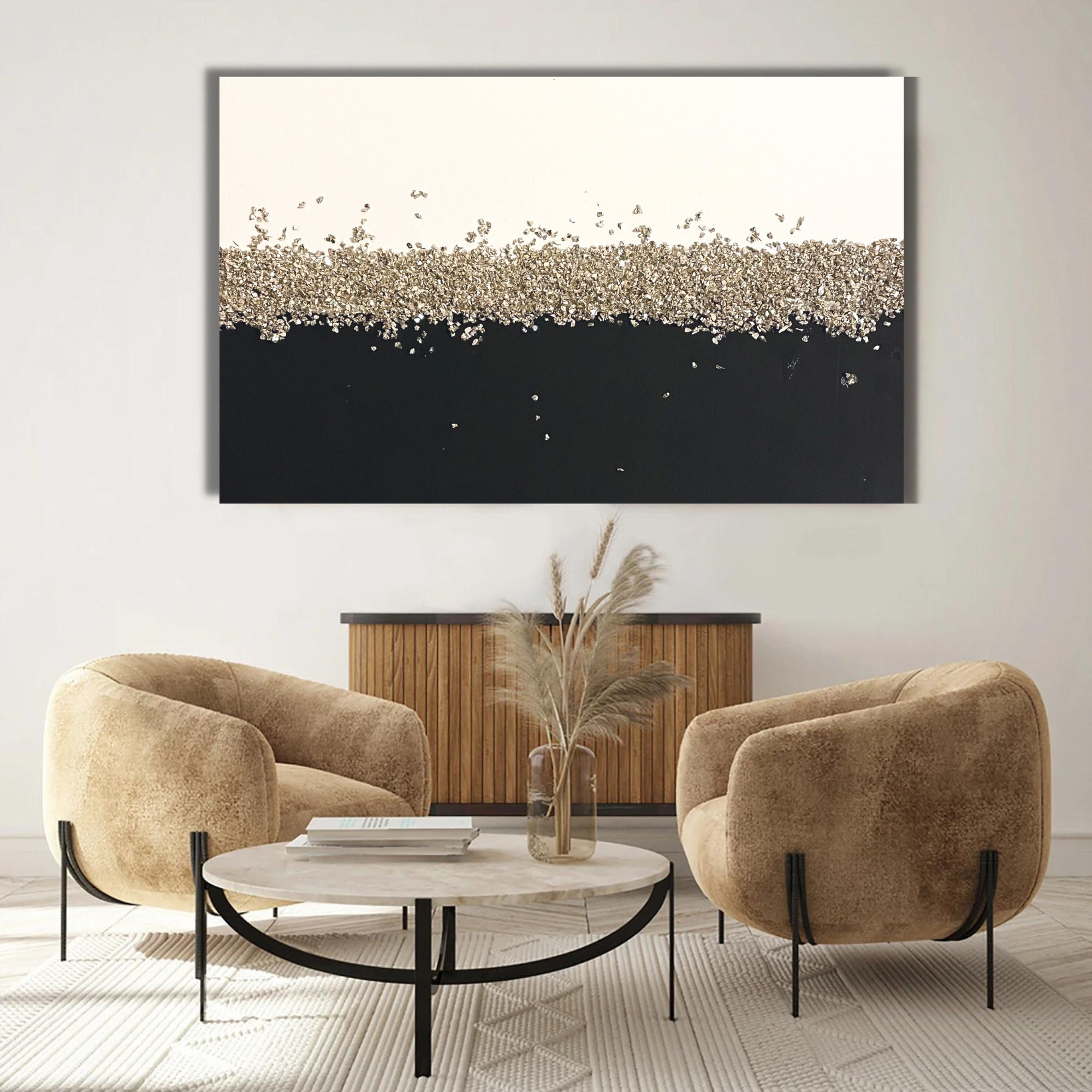 Luxury Painting, Texture Wall Art, Large Original Painting, Glam Wall ...