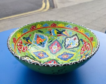 Turkish Cini Bowl - Etsy