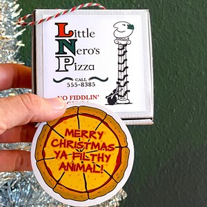 Home Alone Inspired Little Nero's Pizza Box Ornament WITH PIZZA INSIDE ...