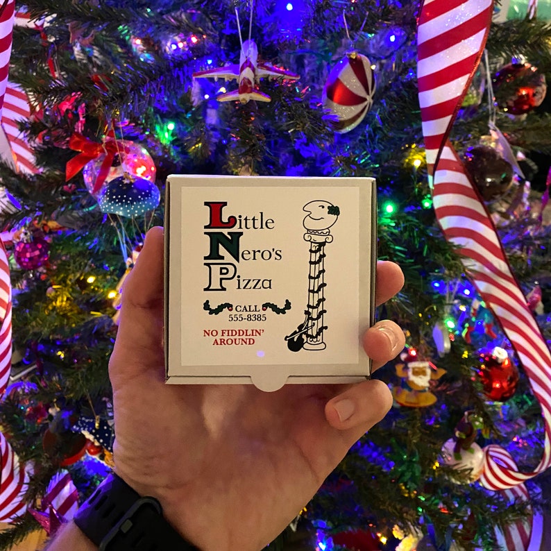 Home Alone Inspired Little Nero's Pizza Box Ornament WITH - Etsy