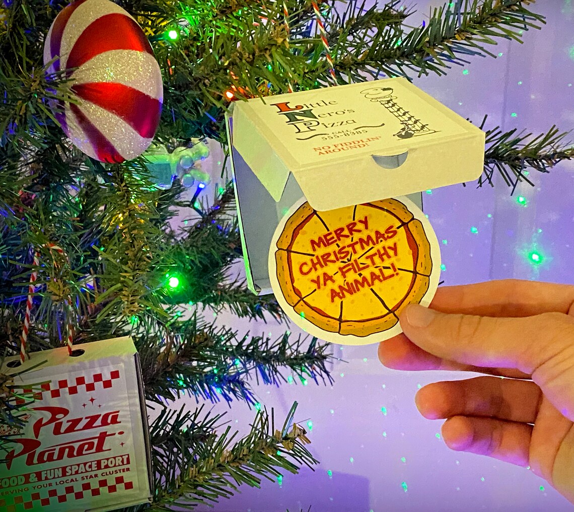 Home Alone Inspired Little Nero's Pizza Box Ornament WITH - Etsy