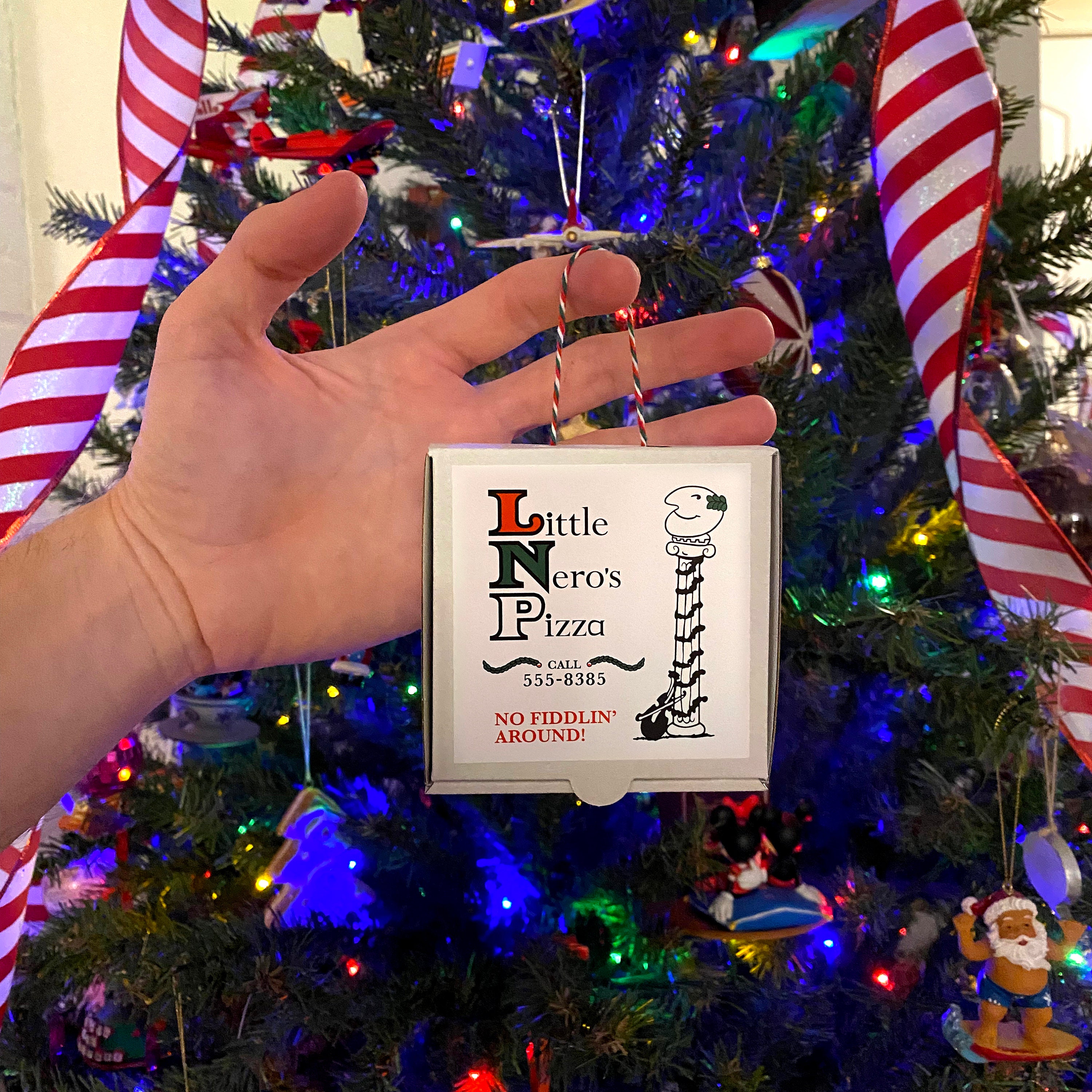Home Alone Inspired Little Nero's Pizza Box Ornament WITH - Etsy