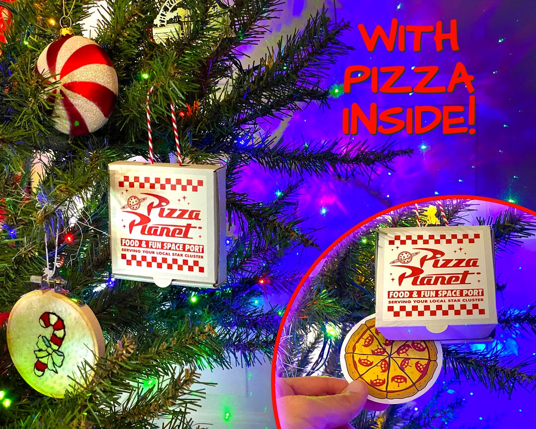 Toy Story Inspired Pizza Planet Pizza Box Ornament WITH PIZZA INSIDE ...