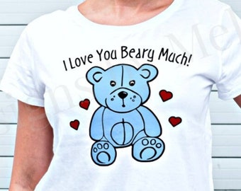 I Love You Beary Much Svg - Etsy