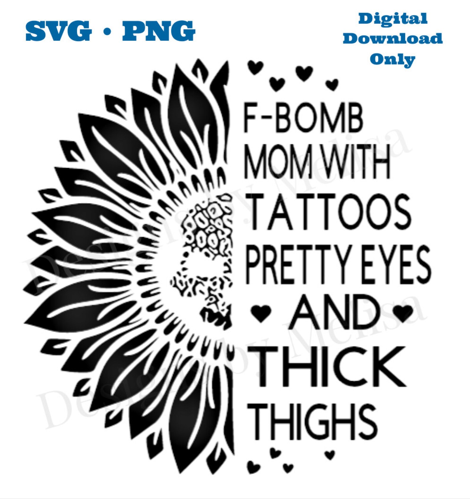 F Bomb Mom SVG / PNG Digital Download Design Image for Print/ T-shirt ...