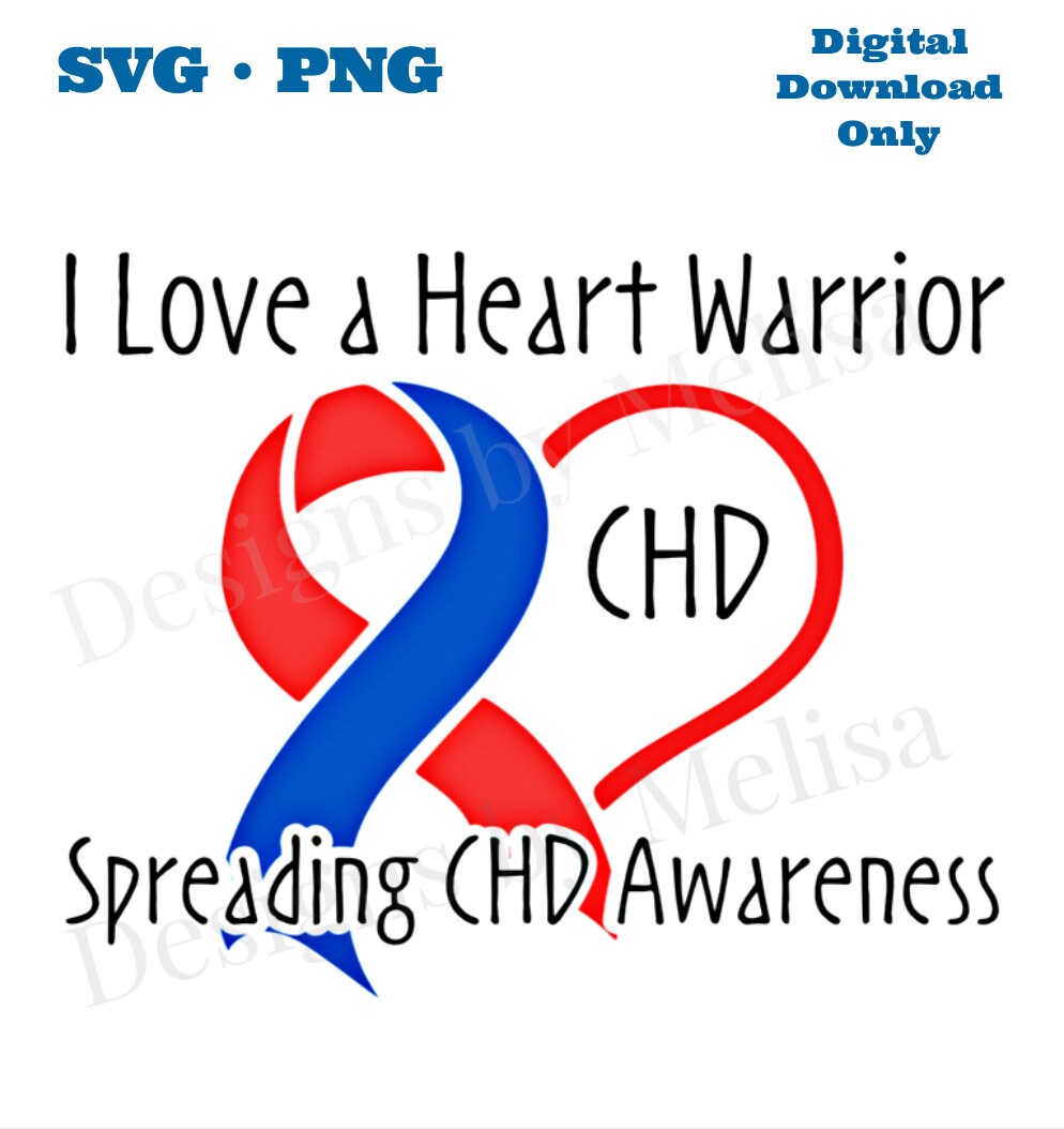 Spreading CHD Awareness SVG / PNG Digital Download Design Image for ...