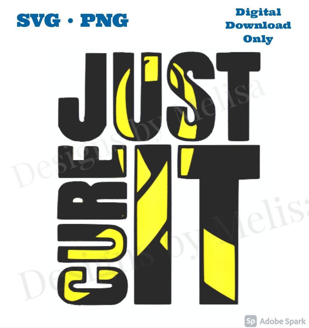 Just Cure It Ribbon- SVG / PNG Digital Download Design Image for Print ...