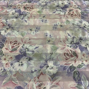 Vintage Lancetti Scarf Silk Floral Neck Scarf, Women Accessories ...