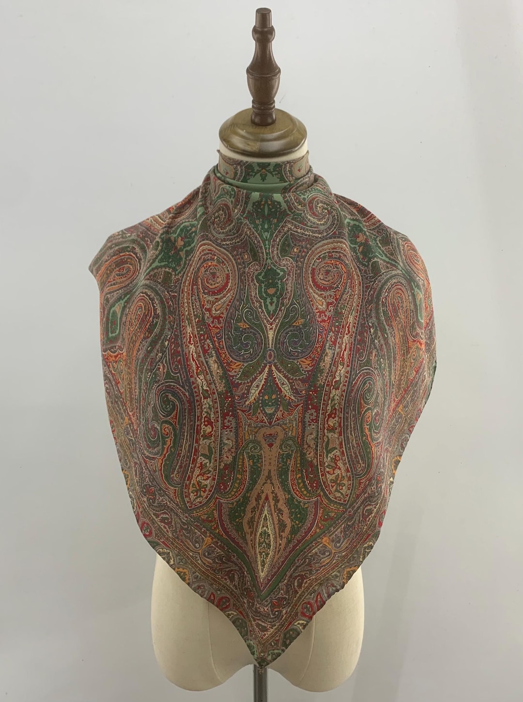 Vintage La Piacente Silk Scarf Paisley, Women Scarves Accessories ...