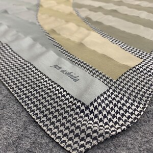 Vintage Jun Ashida Silk Scarf Houndstooth Scarf Women Accessories ...