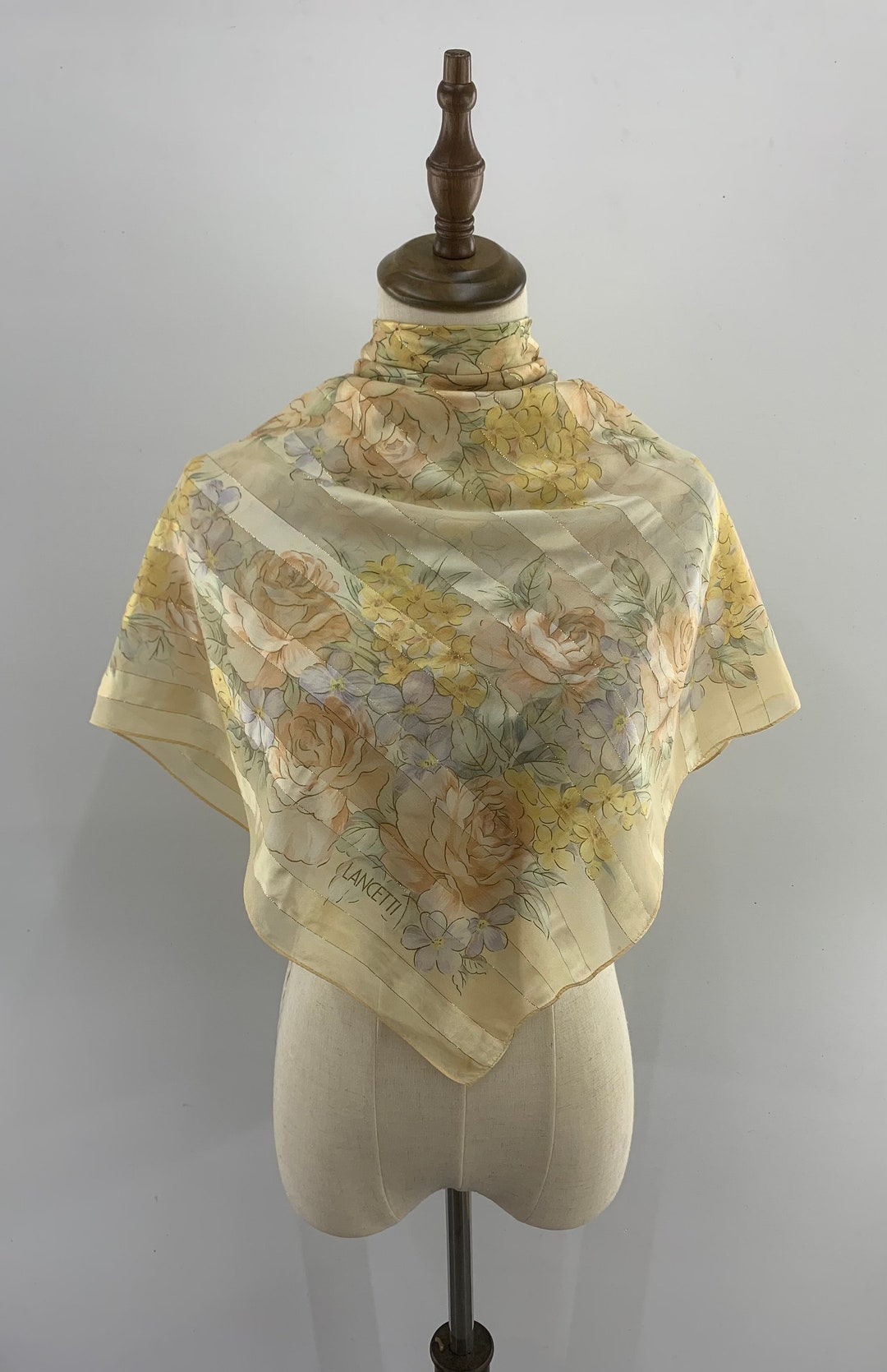 Vintage Lancetti Silk Scarf, Vintage Lancetti Accessories, Lancetti ...