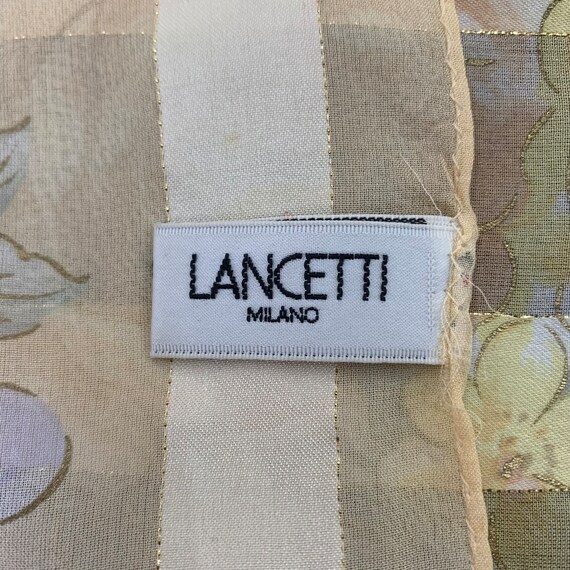 Vintage Lancetti Silk Scarf, Vintage Lancetti Accesso… - Gem