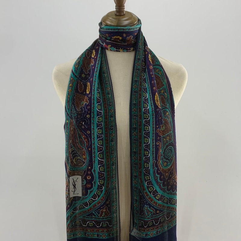 Silk Neck Scarf - Etsy