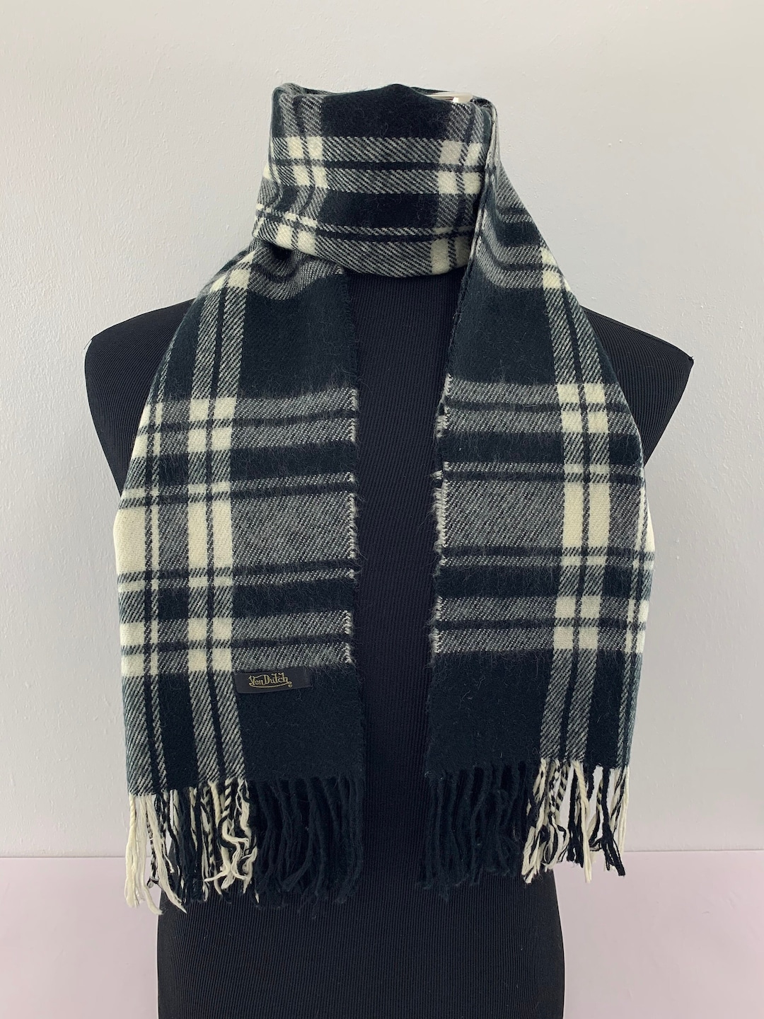 Vintage Von Dutch Scarf Plaid Pattern Accessories for Winter Scarf ...