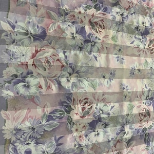 Vintage Lancetti Scarf Silk Floral Neck Scarf, Women Accessories ...