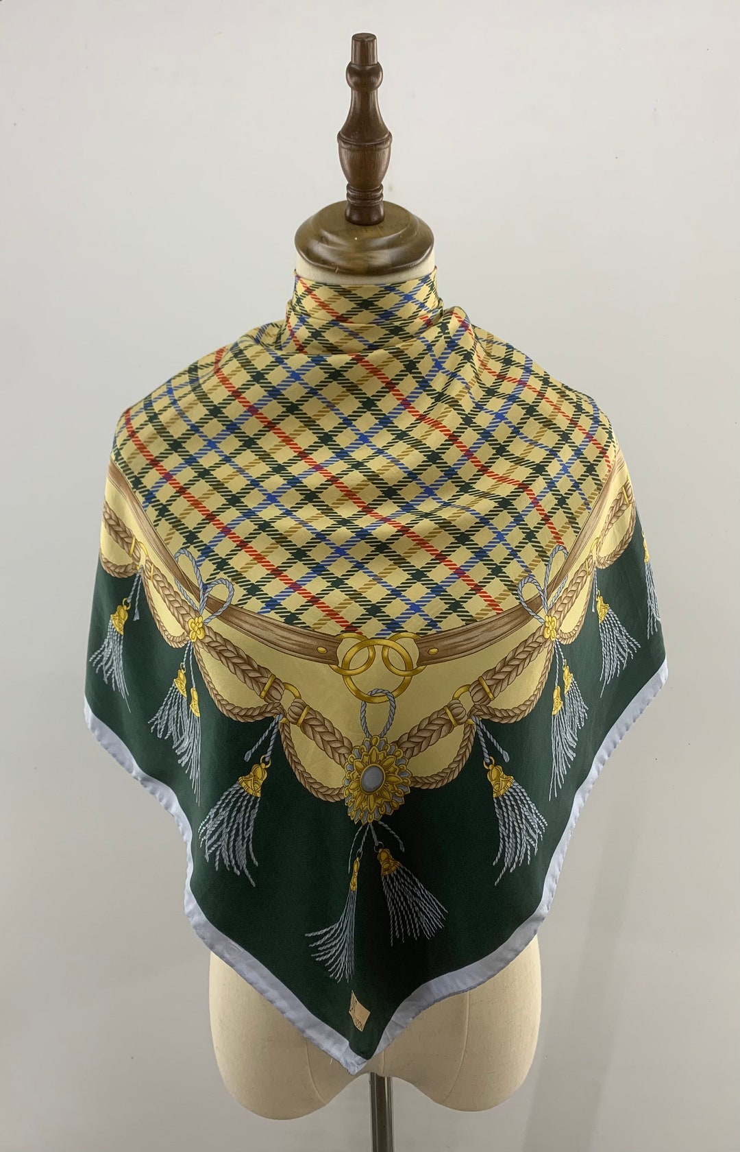 Vintage Daks London Silk Scarf, Vintage Accessories Daks Silk Shawl ...