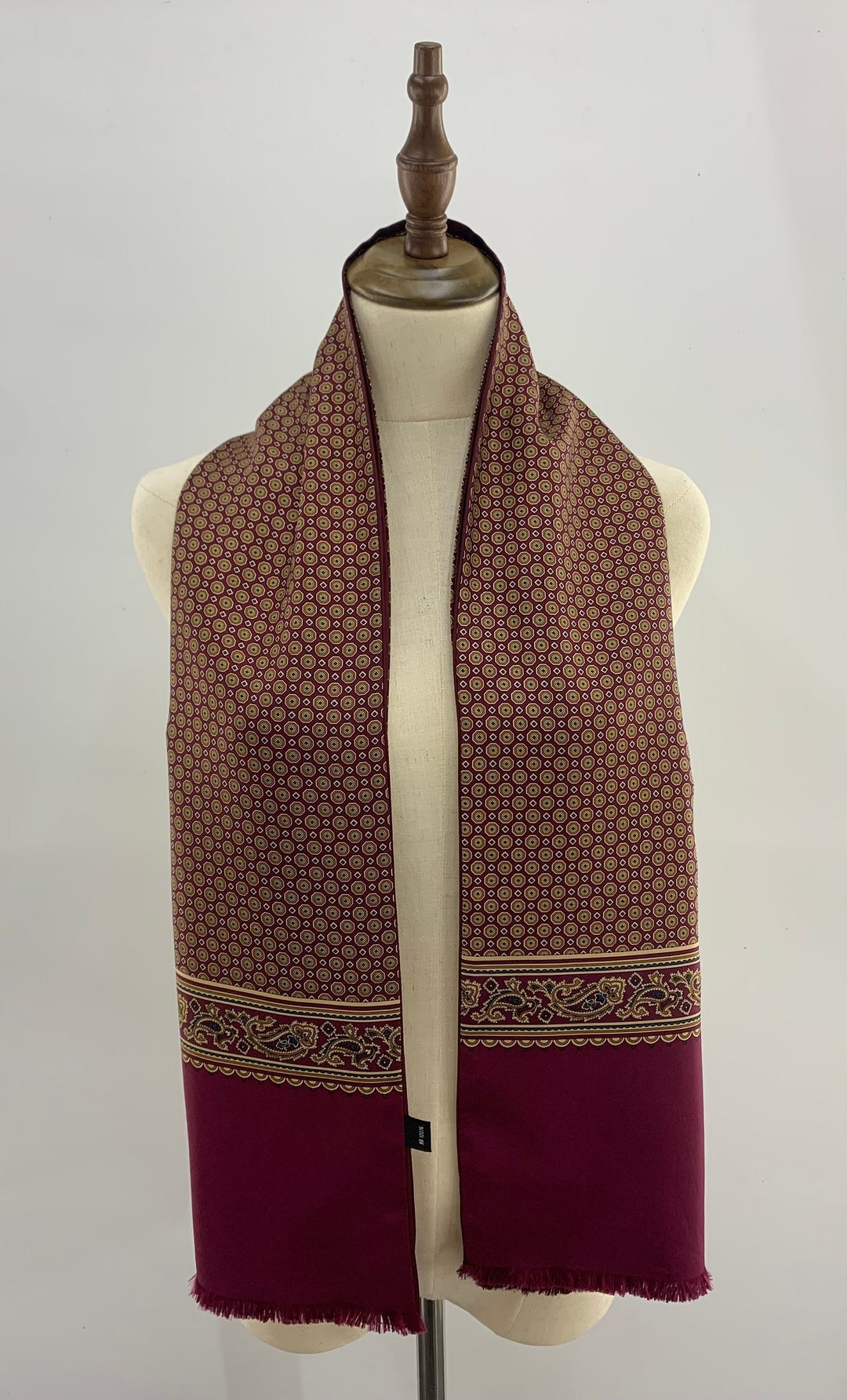 Vintage Renoma Silk Scarf, Renoma Muffler Silk, Renoma Silk Shawl ...
