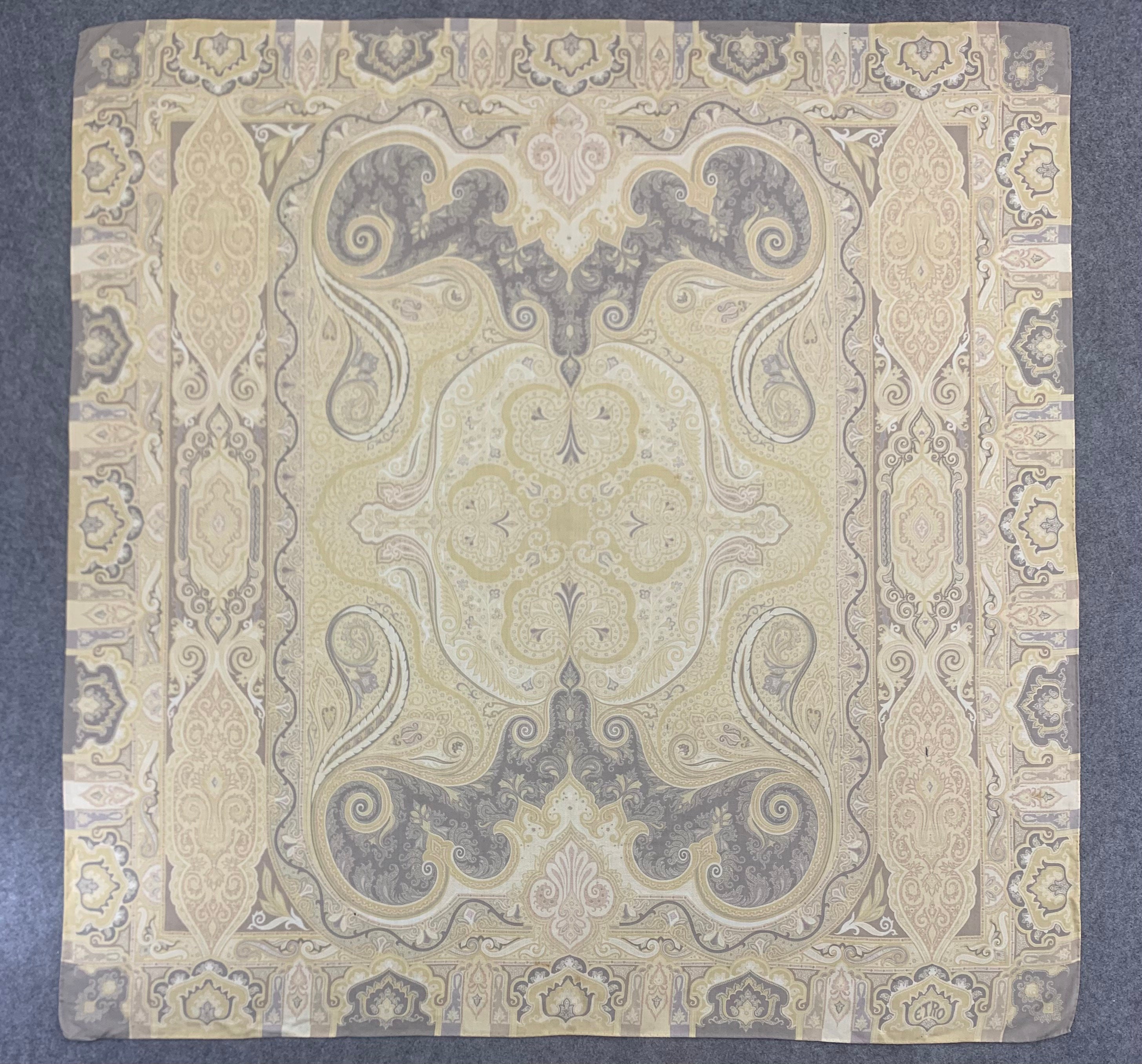 Authentic Etro Milano Wool Silk Scarf, Vintage Etro Scarf Paisley, Etro ...