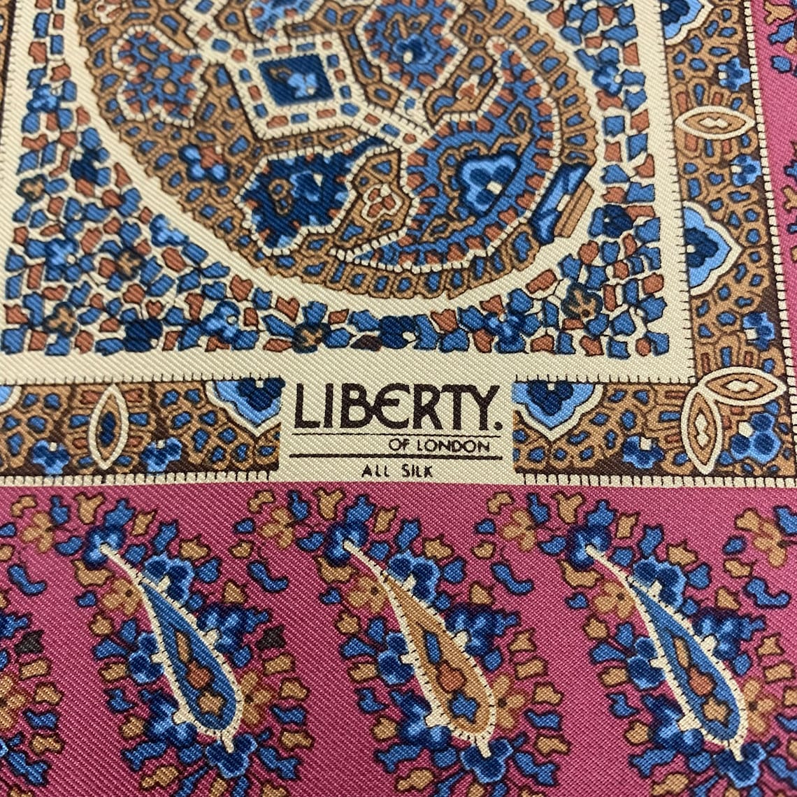 Vintage Liberty Silk Scarf Liberty of London Scarf Liberty Paisley ...