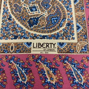 Vintage Liberty Silk Scarf Liberty of London Scarf Liberty Paisley ...