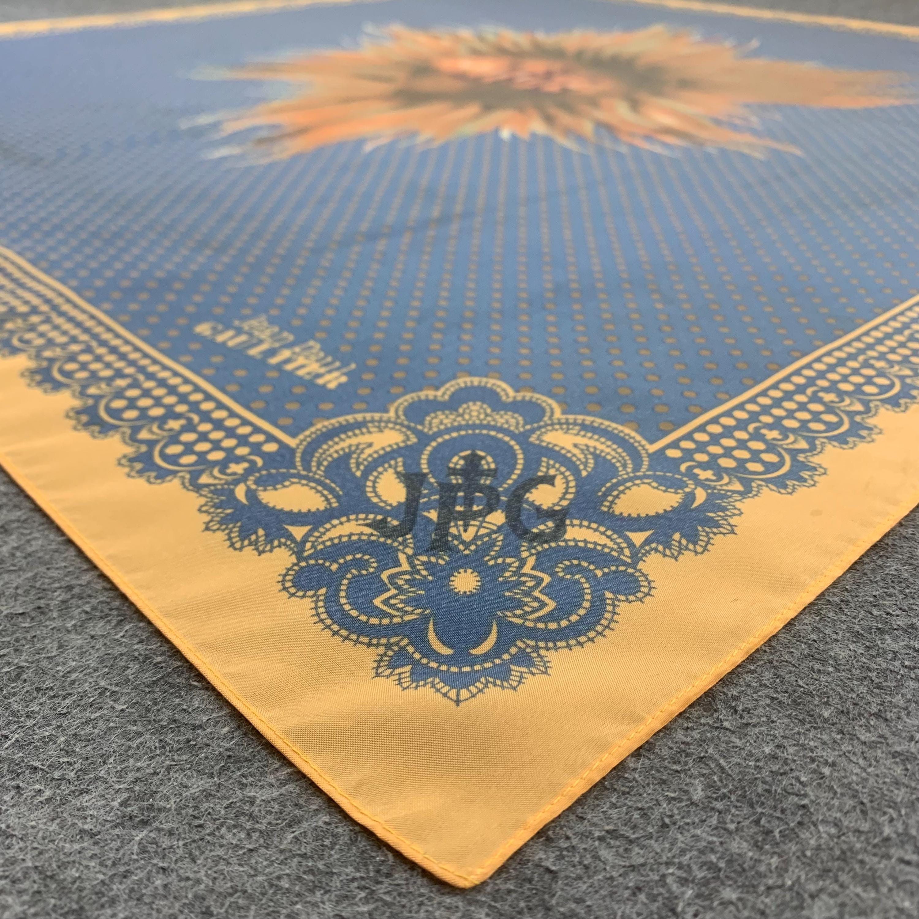 Vintage Jean Paul Gaultier Silk Scarf JPG Vintage Scarves Square ...