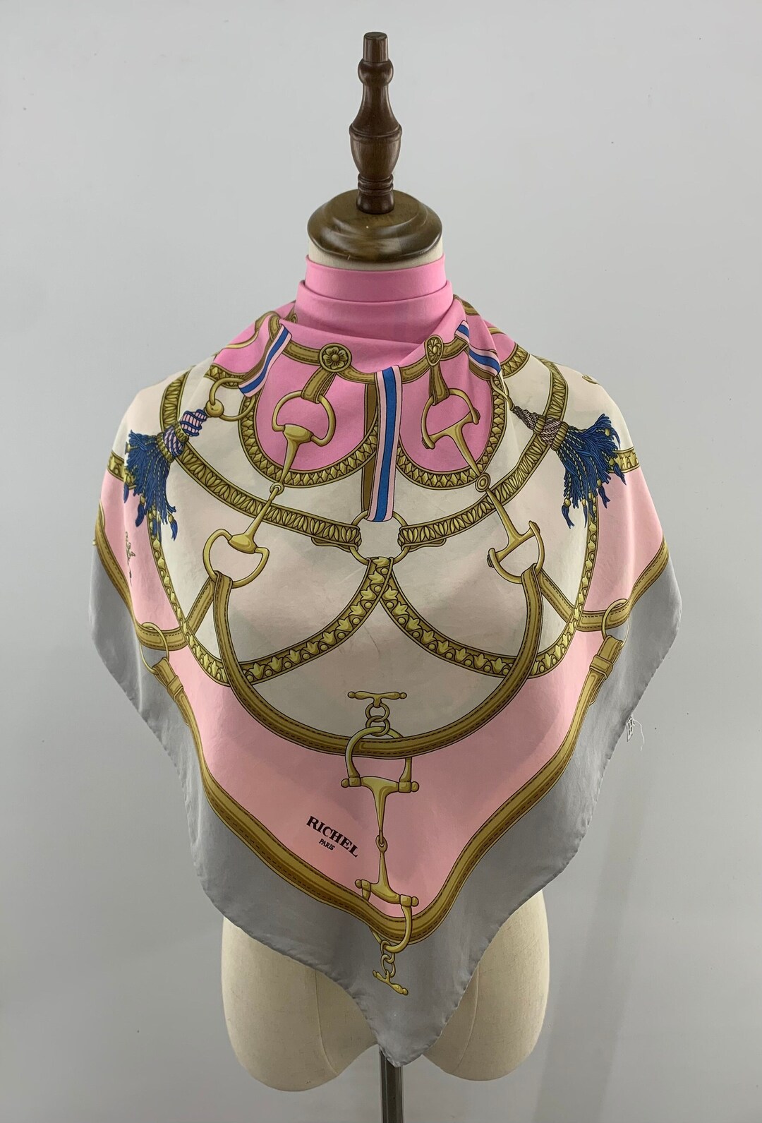 Vintage Richel Silk Scarf | Richel Paris Scarf | Richel Accessories ...