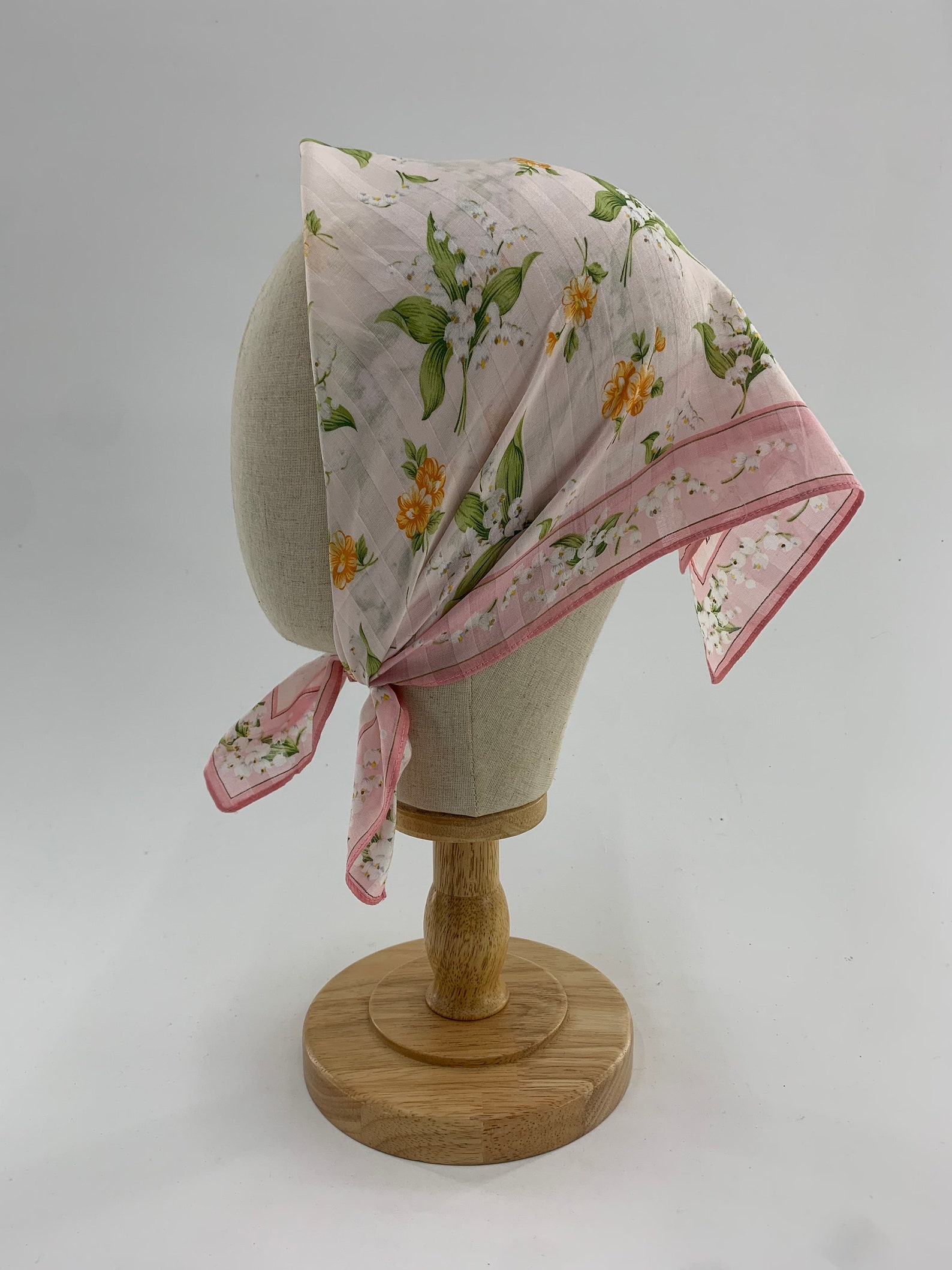 Vintage Hanae Mori Handkerchief Floral Bandana Pocket Squares ...
