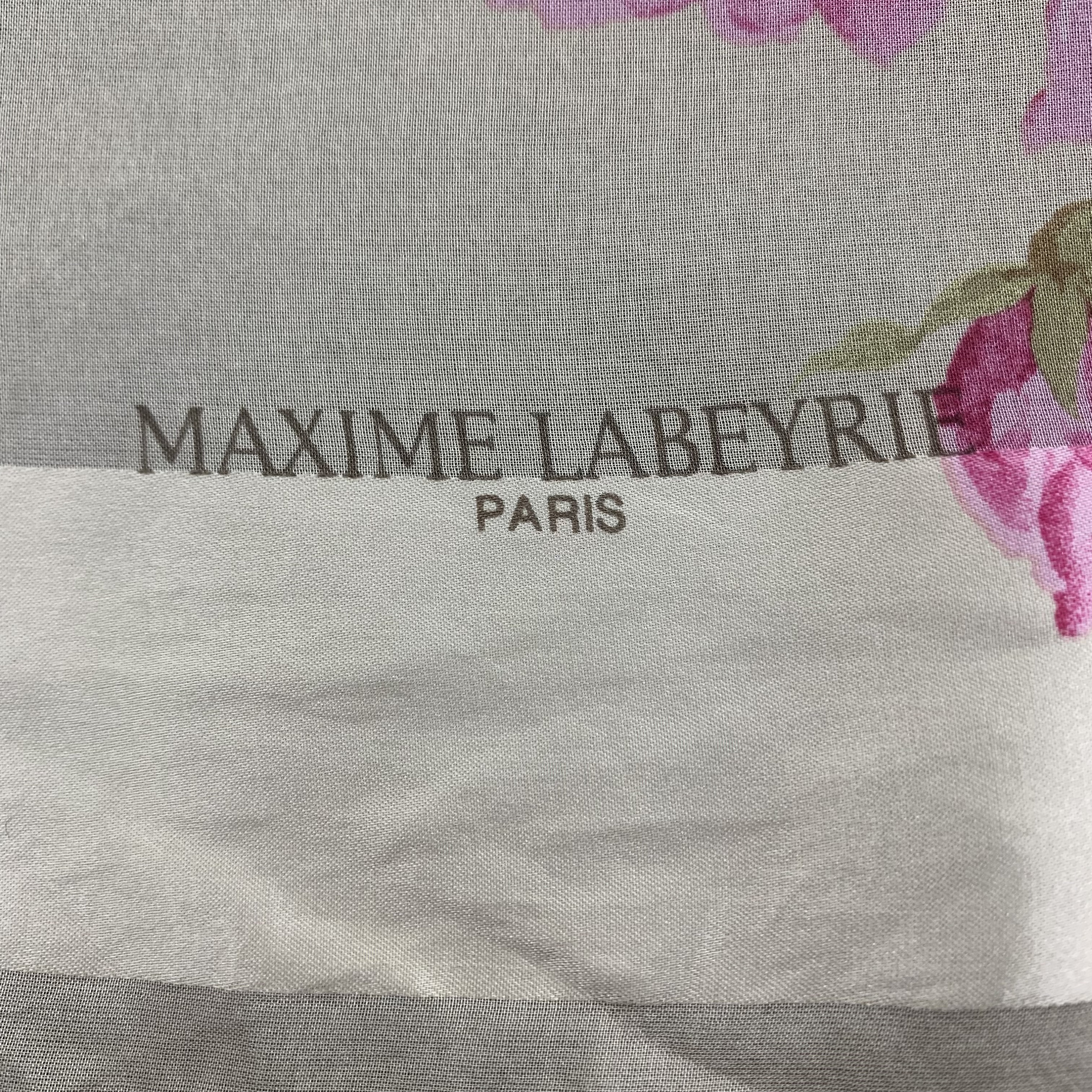 Vintage Maxime Labeyrie Silk Scarf, Pure Silk Twill Neck Scarf, Women ...