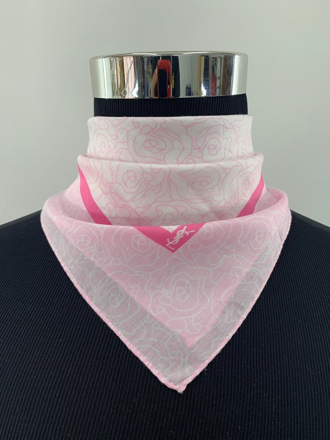 Vintage Yves Saint Laurent Handkerchief, YSL Bandana, Women Accessories ...