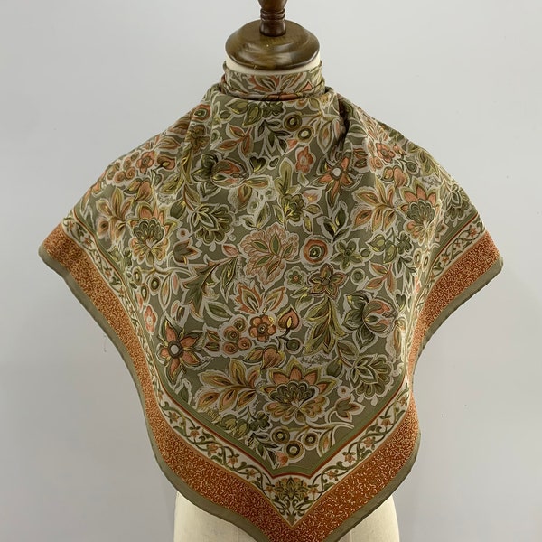 Silk Scarf Vintage - Etsy
