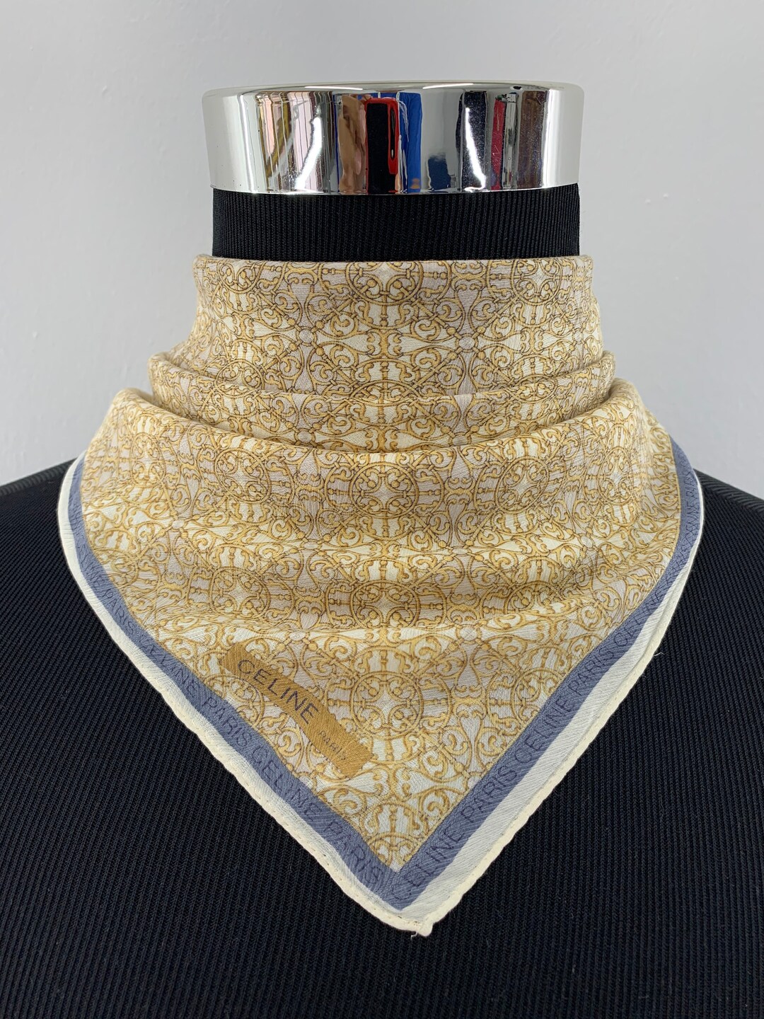 Vintage Celine Handkerchief Celine Paris Bandana Pocket Squares ...