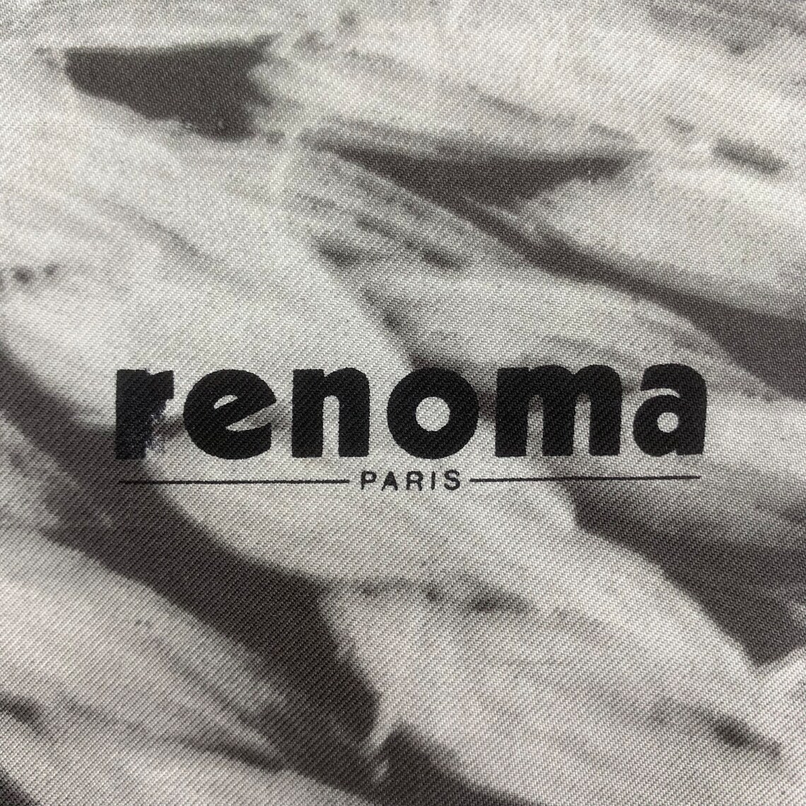Vintage Renoma Silk Scarf, Renoma Paris Scarf, Renoma Shawl Black ...