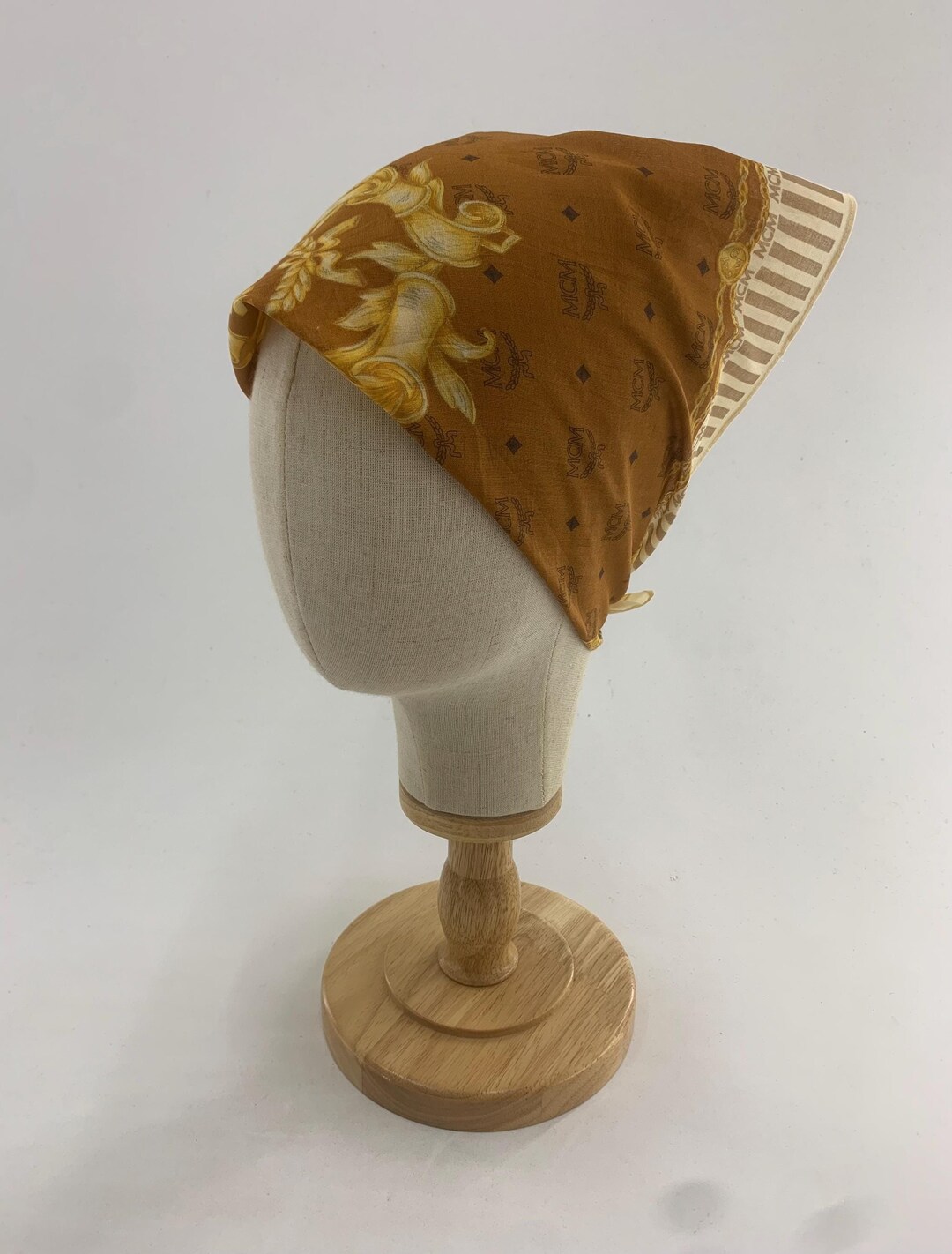 Vintage MCM Handkerchief Logo Monogram Bandana Classic Accessories ...