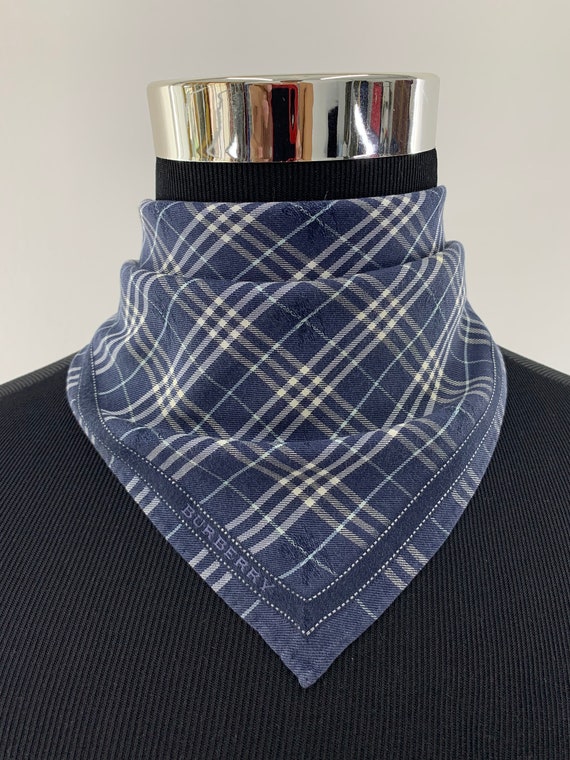Vintage Burberry Handkerchief Blue Plaid Bandana Pocket Square Scarf Neckerchief Headband Head Wrap Accessories Unisex Scarves Head Scarf Etsy Denmark