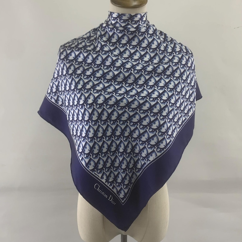 Blue Vintage Dior Scarf - Etsy