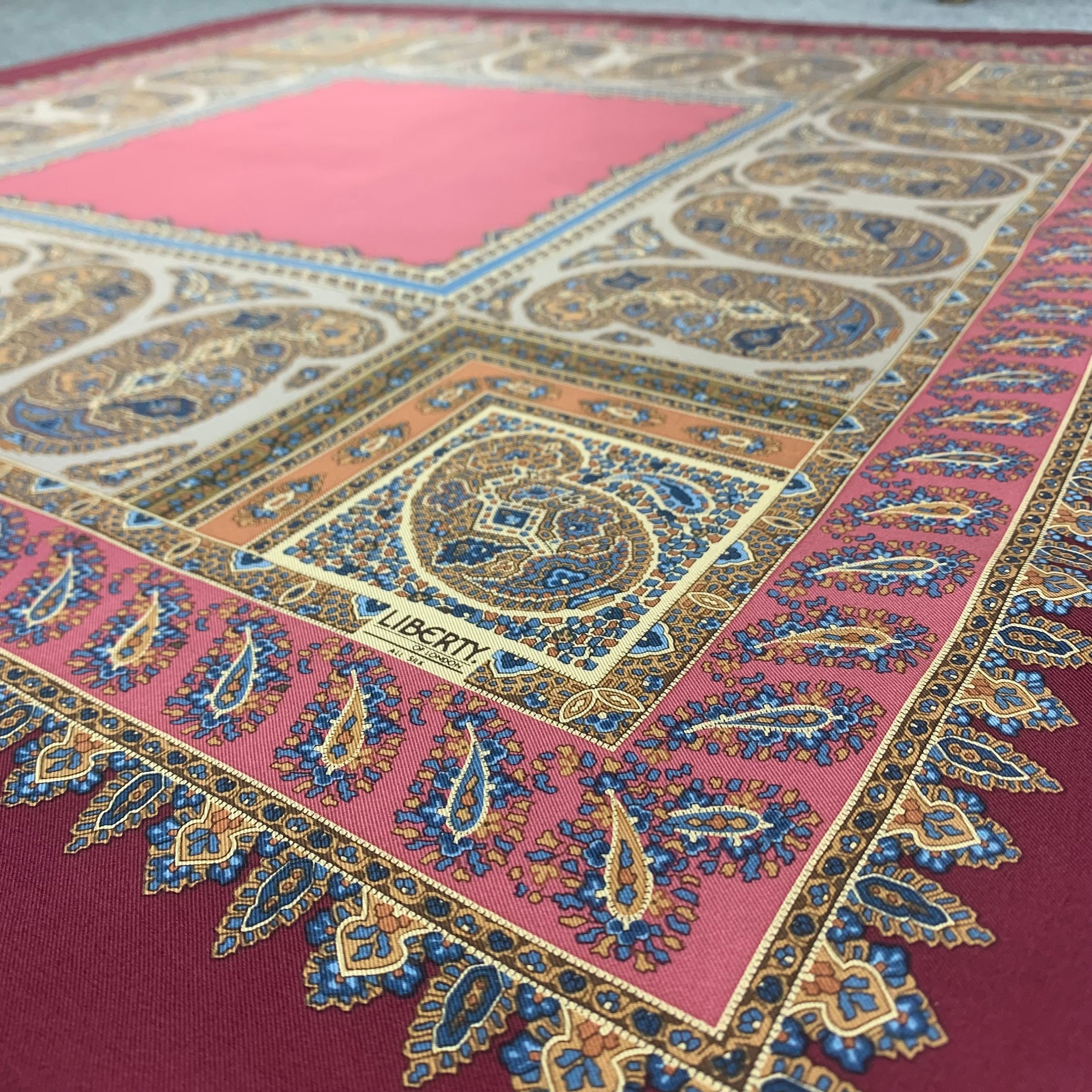 Vintage Liberty Silk Scarf Liberty of London Scarf Liberty Paisley ...