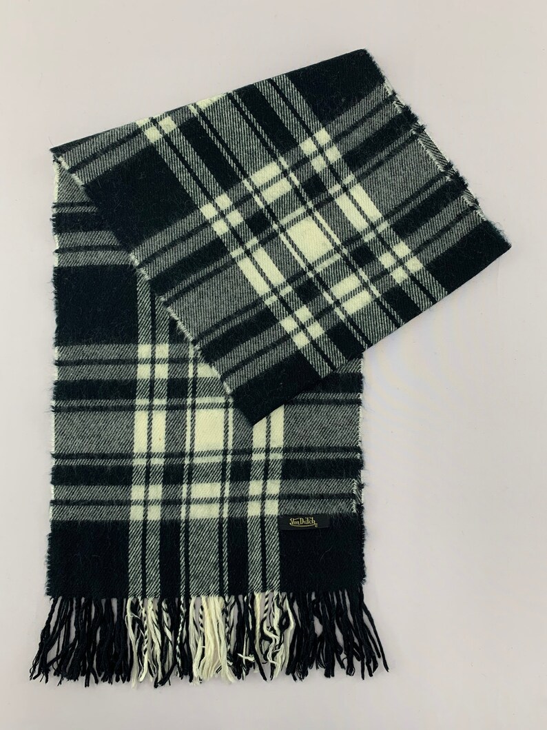 Vintage Von Dutch Scarf Plaid Pattern Accessories for Winter Scarf ...