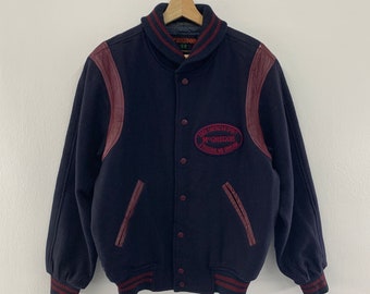 90s Baseball Jacket - Etsy