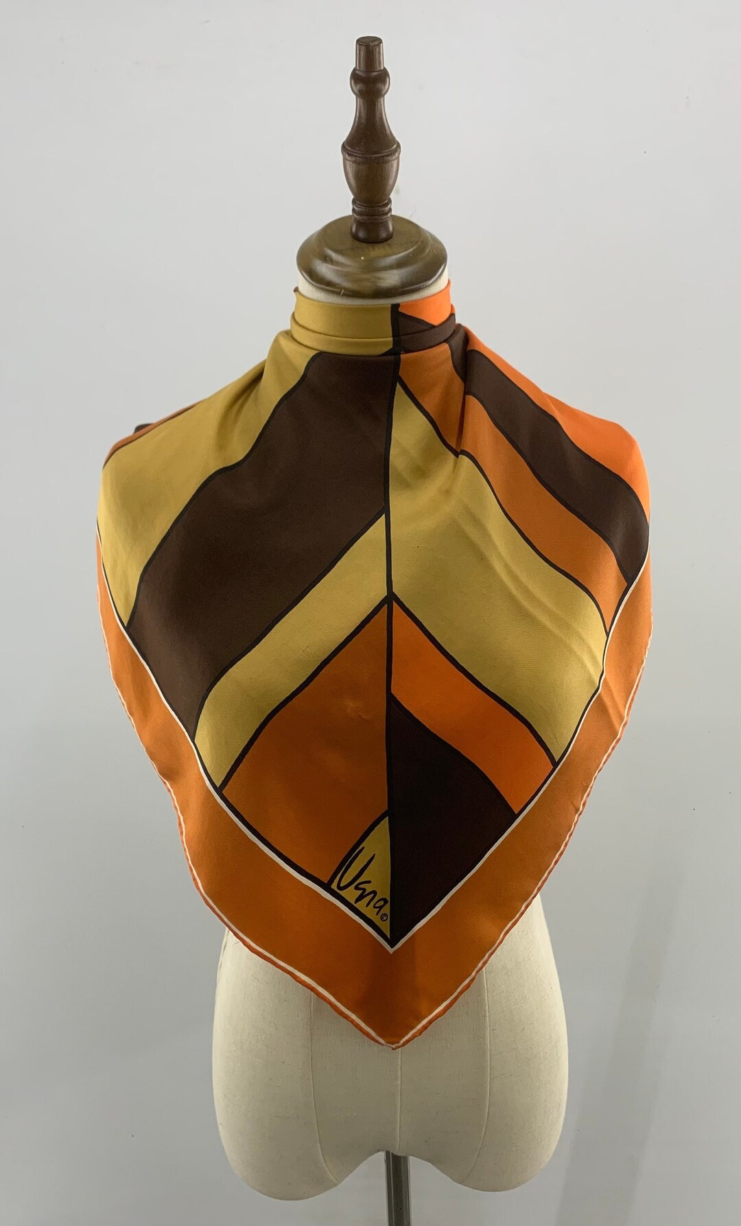 Vintage Vera Silk Scarf Vintage Scarf Vera Stripe Pattern Scarves ...