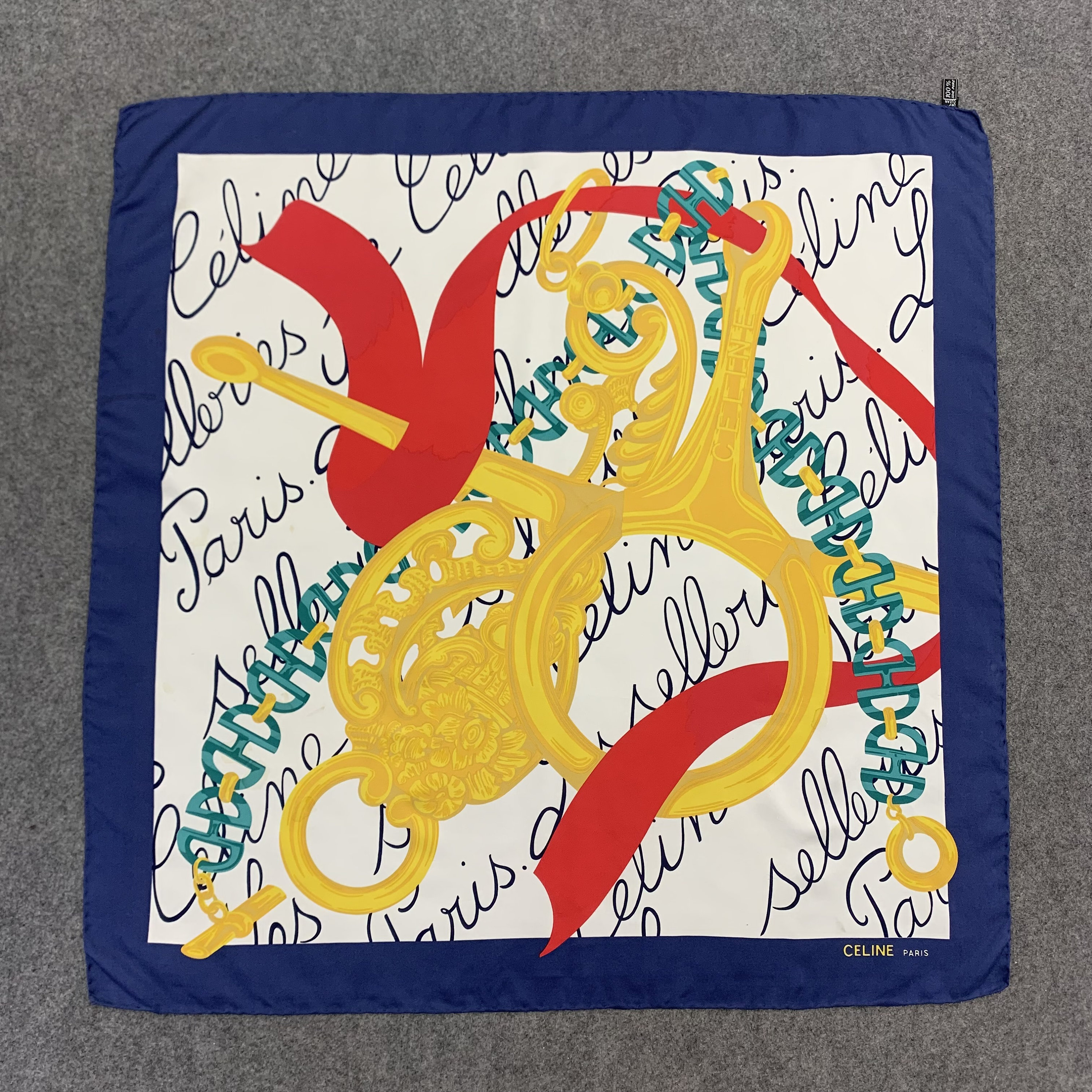 Vintage Celine Silk Scarf, Celine Accessories, Celine Silk Shawl ...