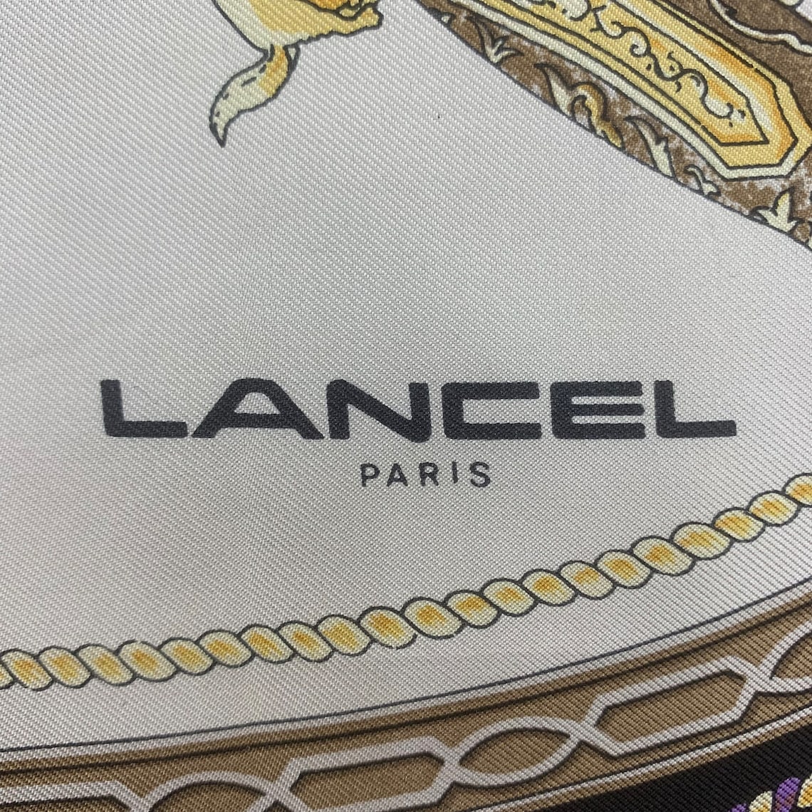 Vintage Lancel Silk Scarf, Lancel Square Scarf, Lancel Silk Shawl ...