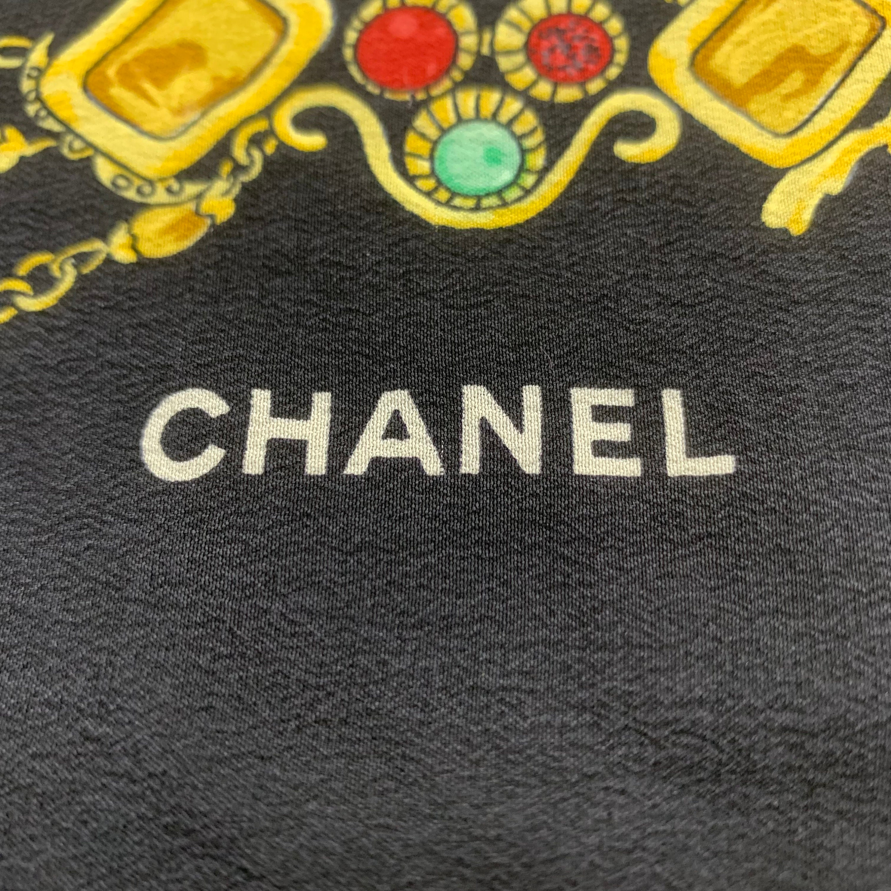 Vintage Chanel Scarf, Chanel Silk Scarf, Chanel Silk Shawl, Chanel ...