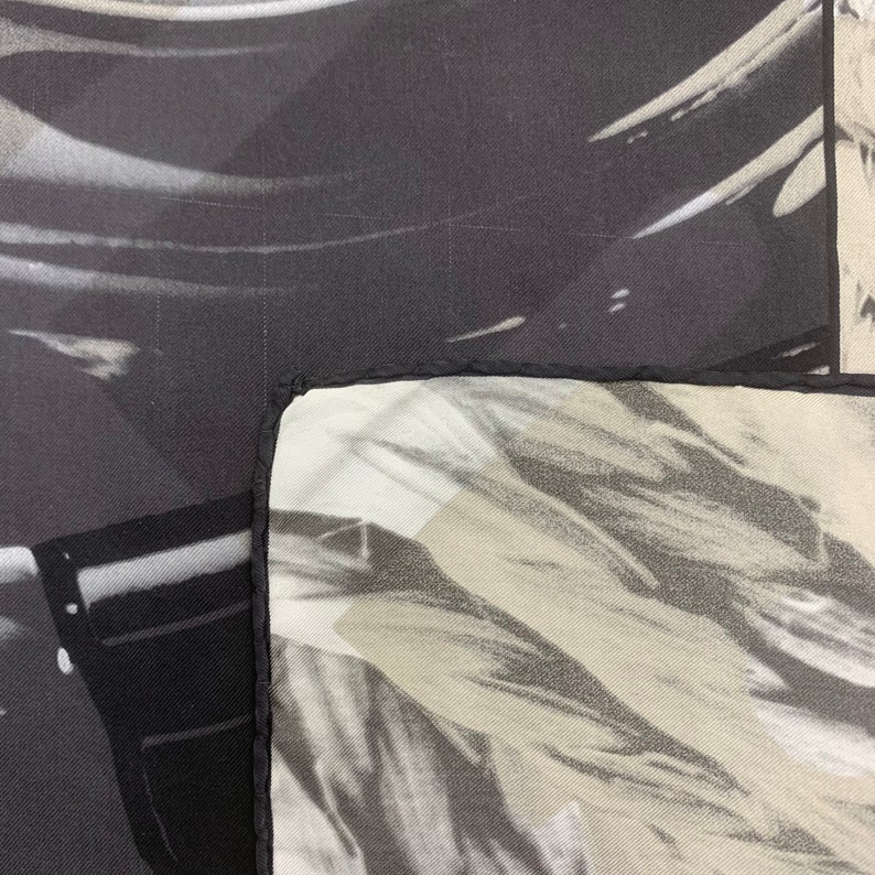 Vintage Renoma Silk Scarf, Renoma Paris Scarf, Renoma Shawl Black ...