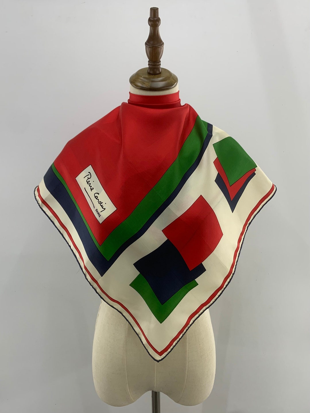 Authentic Pierre Cardin Silk Scarf Pierre Cardin Abstract Scarves ...