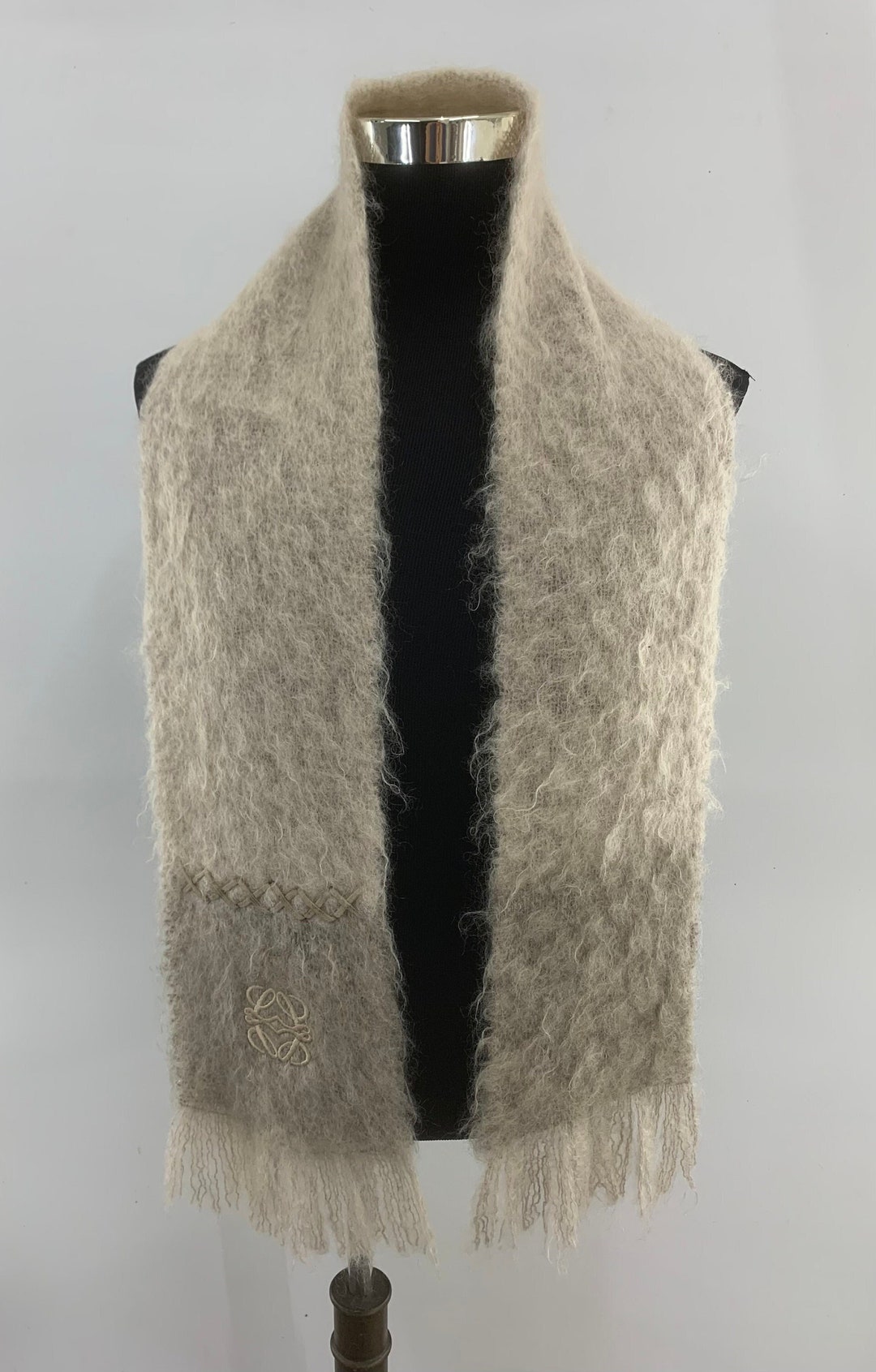 Vintage Loewe Scarf Authentic Loewe Mohair Scarf Luxury - Etsy