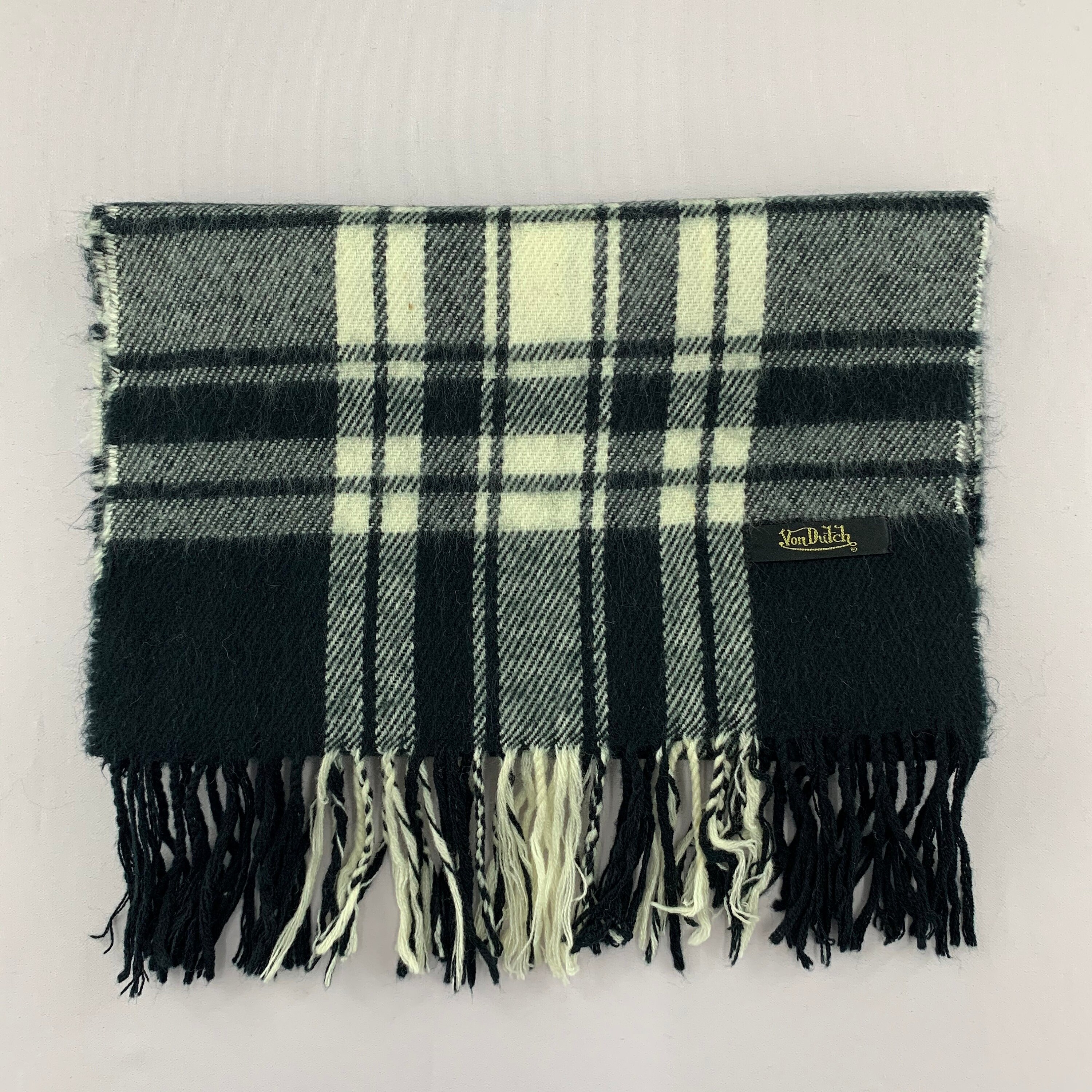 Vintage Von Dutch Scarf Plaid Pattern Accessories for Winter Scarf ...