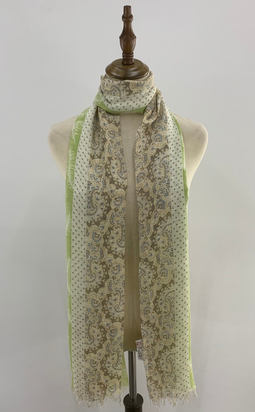 Vintage J Press Red Label Scarf, Floral Paisley Scarves, Neckwear ...